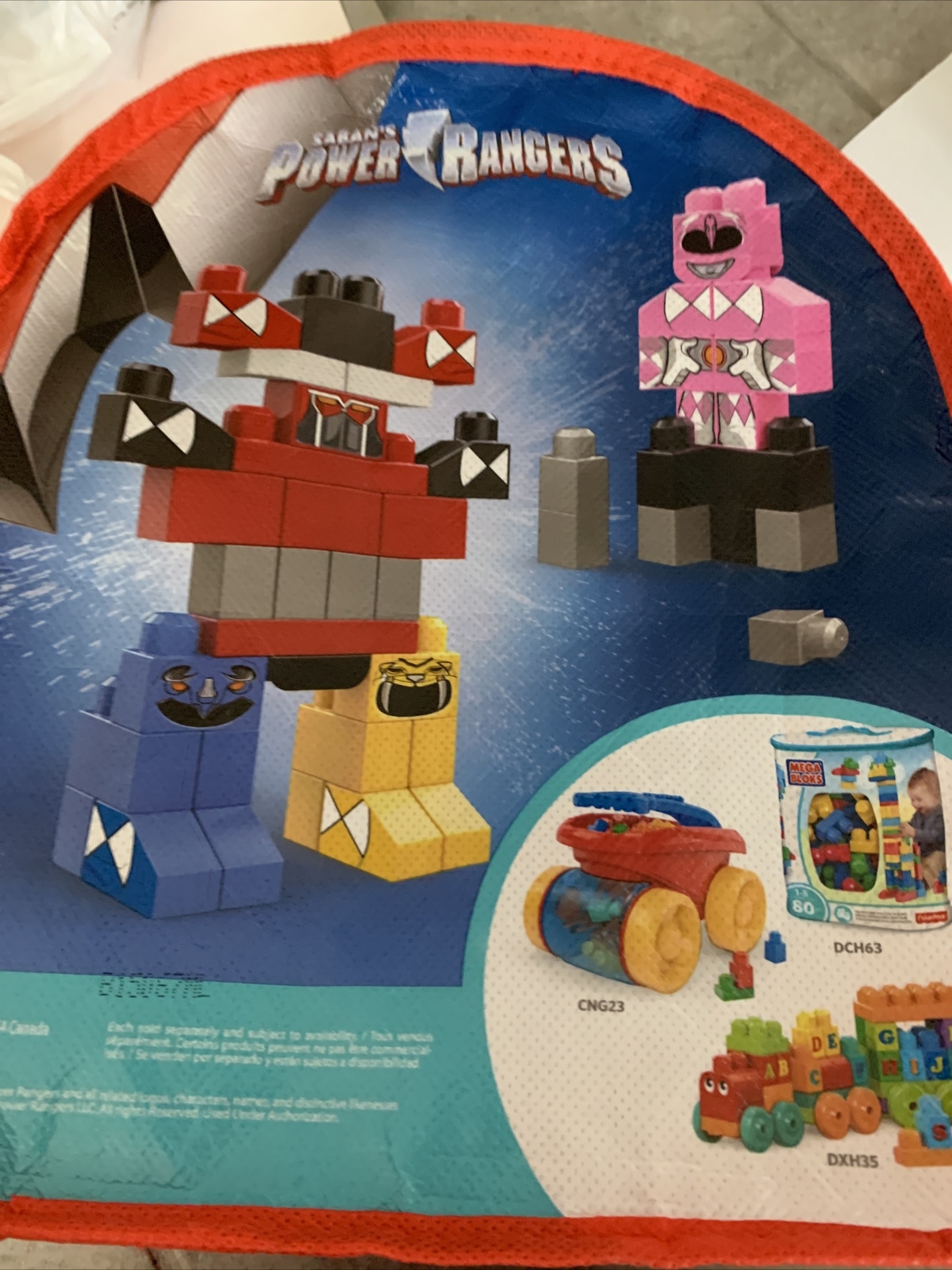 Mega Bloks First Builders Power Rangers Megazord Building Blocks Set ...