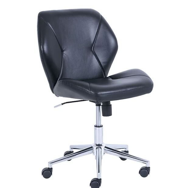 New in Box Serta Armless Office Task Chair Adjustable, Black | eBay