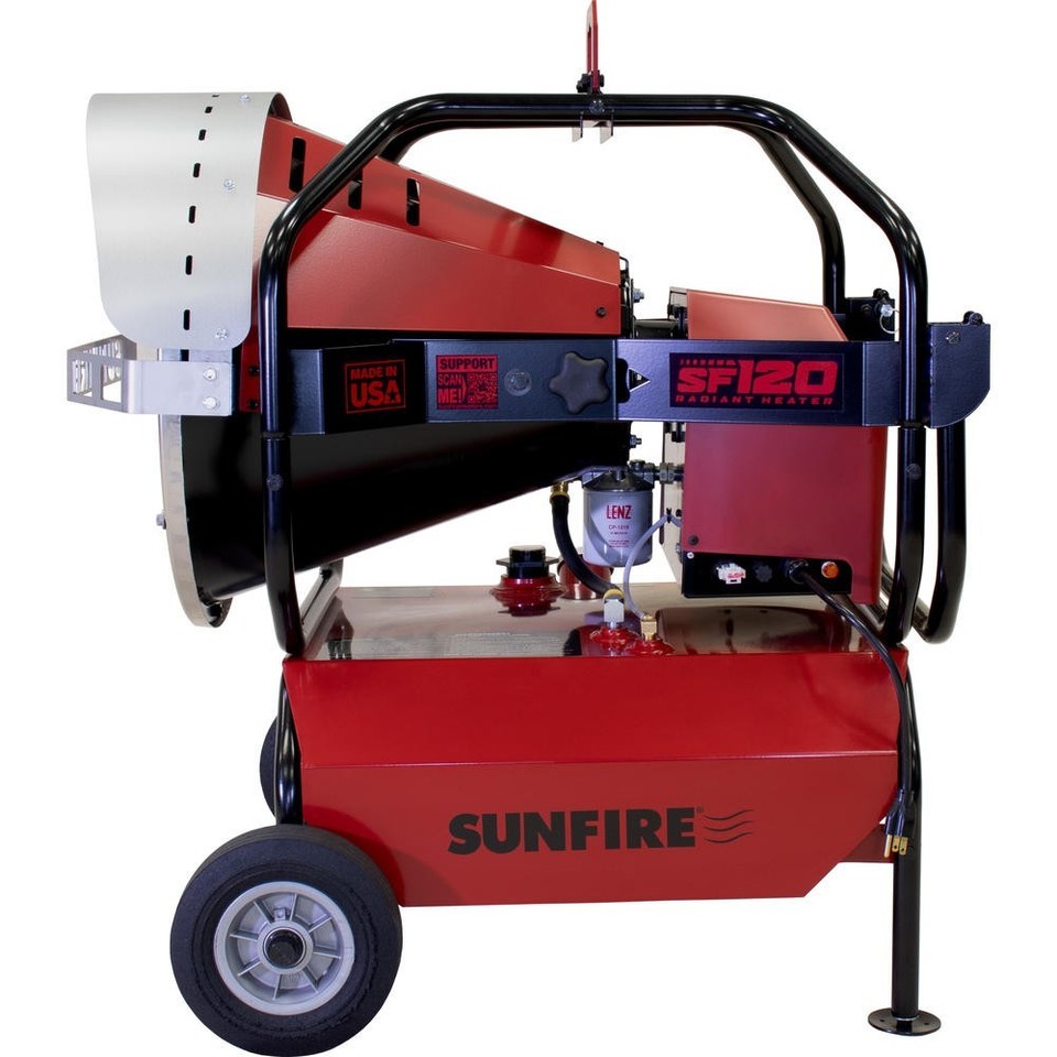 SunFire SF120 Diesel/Kerosene Radiant Industrial Heater 120,000 BTU SUN ...