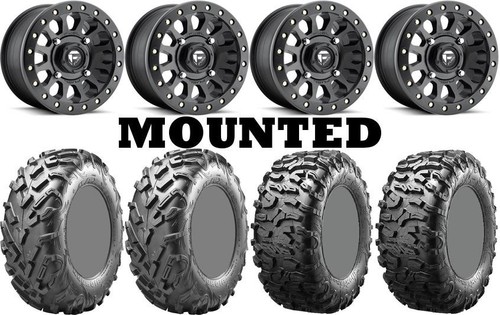 Kit 4 Maxxis Bighorn 3.0 26x9-14 on Fuel Vector Beadlock Matte Black ...