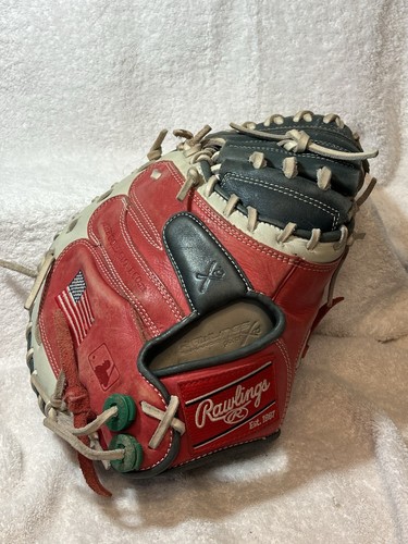 Rawlings XLE Catchers Mitt RHT 33” Baseball Glove CM33 GXLECM33USA | eBay