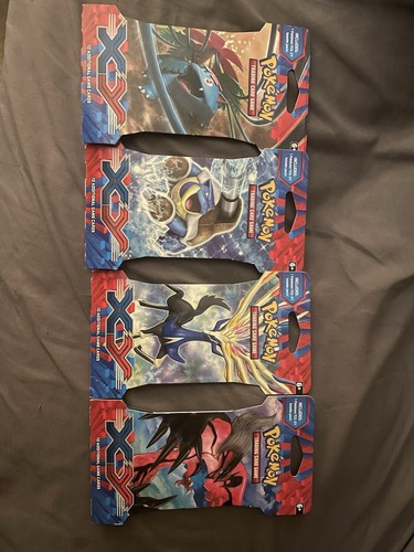 POKEMON TCG XY Base Set SLEEVED Blister Booster Pack 4x ART SET ...