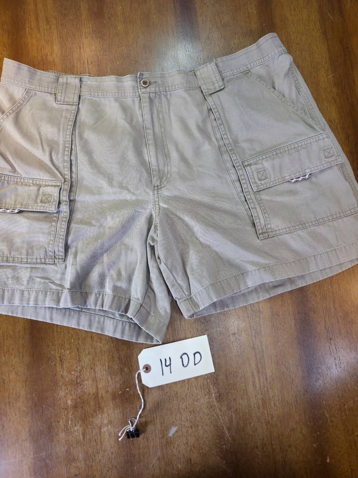 LL Bean Men's Comfort Waist 42 X 7 Canvas Cargo Shorts Light Brown | eBay