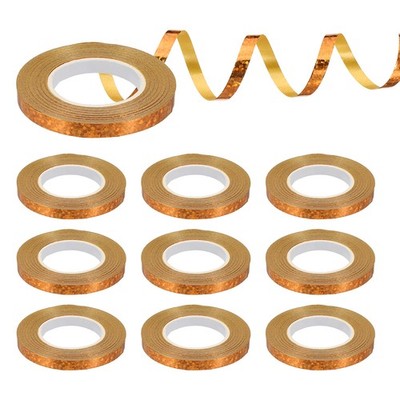 1/5" Wide 11yard Crimped Curling Ribbon, 10 Roll Shiny Balloon String ...