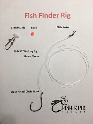 (12) Fish Finder Rigs Surf Fishing Rigs Drum Shark Catfish Striped Bass ...
