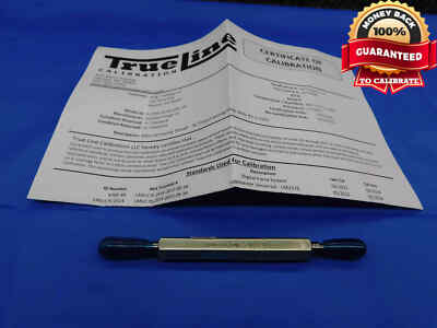 CERTIFIED 1/4 20 UNC 2A SET THREAD PLUG GAGE .25 GO NO GO PD'S = .2164 ...