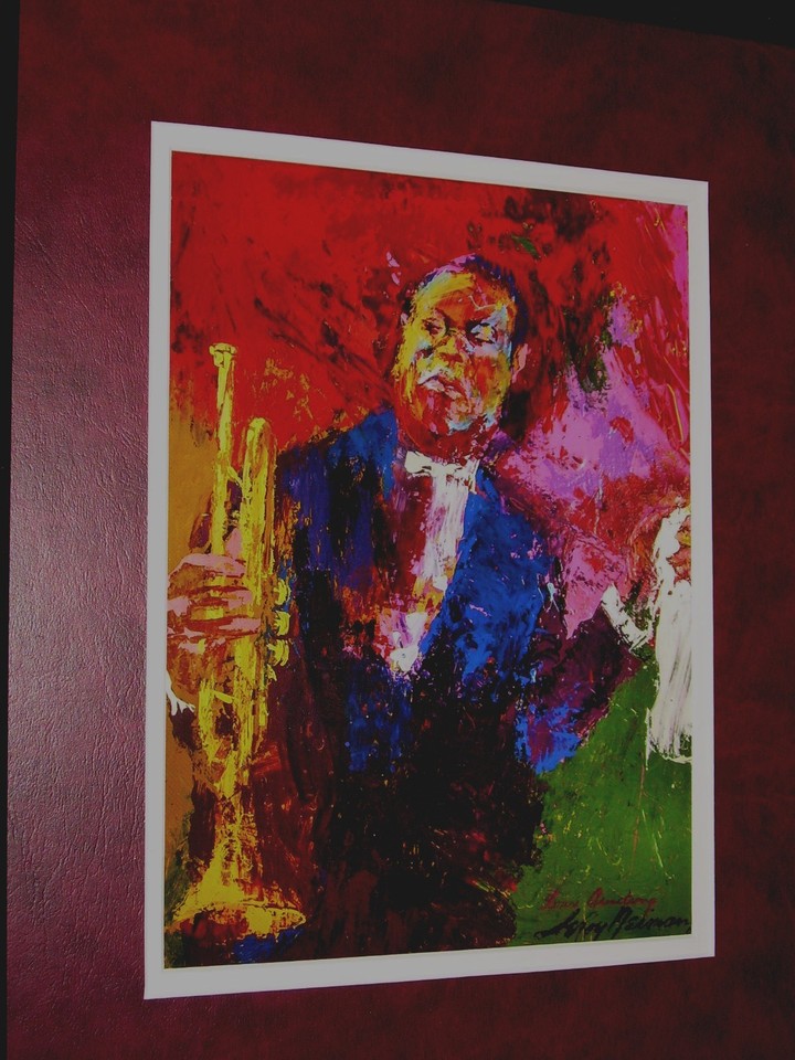 Seldom Seen Framed Louis Armstrong Image W/Trumpet and Handkerchief by ...