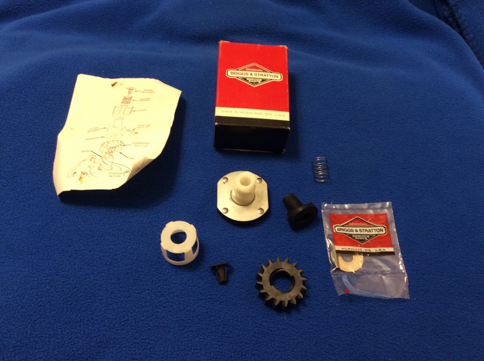 Briggs # 396865 Genuine OEM 120V Electric Starter Bendix Kit * New-Old ...