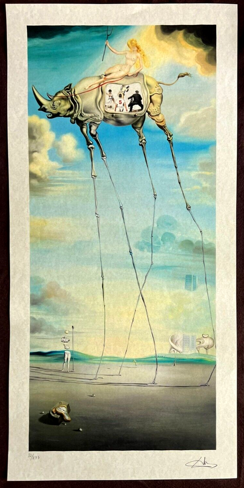 Salvador Dali, Original Signed COA Lithograph Numbered By Hand Dalì ...