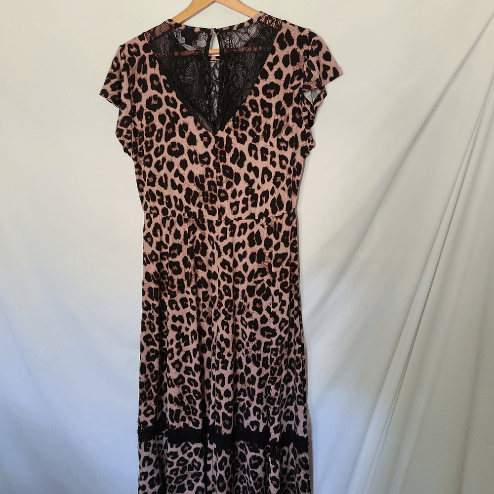 Torrid Leopard Print Lace Inset Dress Size 0X | eBay