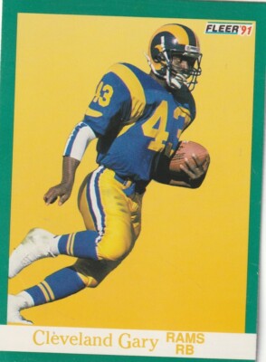 FREE SHIPPING-MINT-1991 Fleer Cleveland Gary #268 RAMS PLUS BONUS CARDS ...