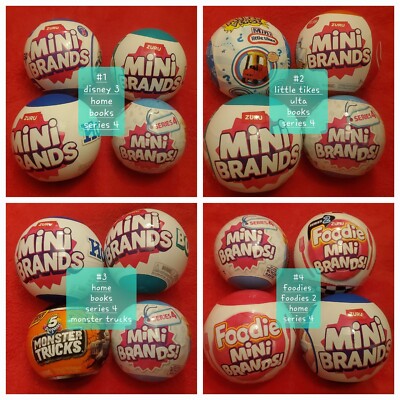 Zuru 5 Surprise Mini Brand Balls Unopened Lots Of 4 Ulta Baby Retro ...