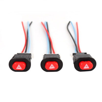 1/3PCS Warning Light Switch Upgrade Universal Light Switch Button Three ...