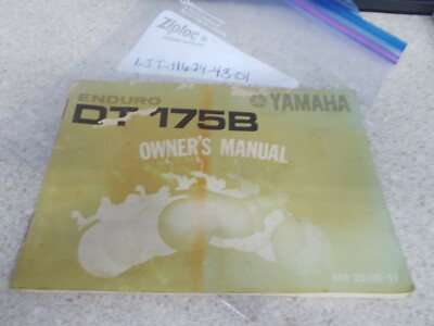 OEM Yamaha Owners Manual 1974 DT175B (62 pages) LIT-11624-43-01 | eBay