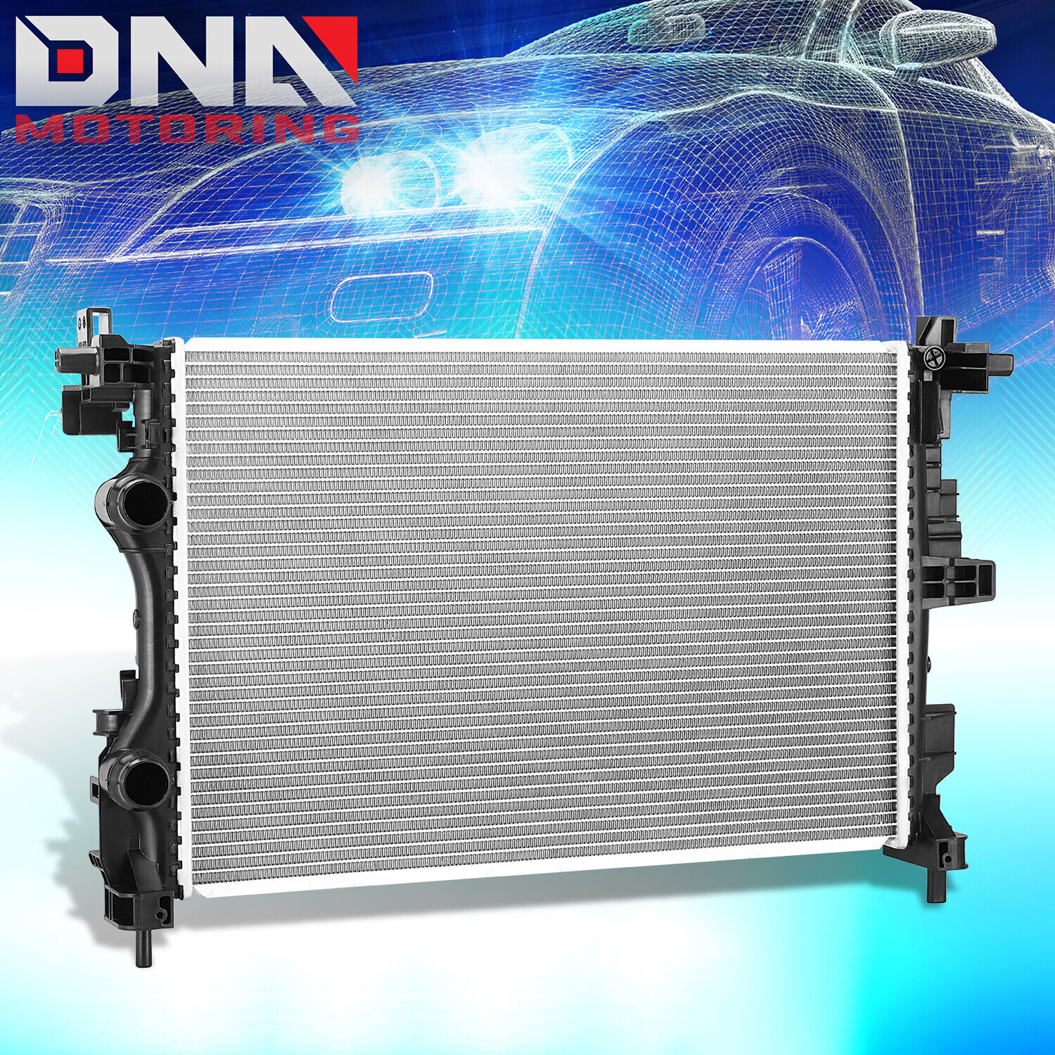 For 2017-2022 Jeep Compass Renegade OE Style Aluminum Cooling Radiator ...