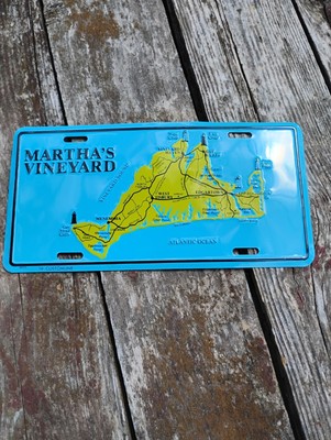 BOOSTER LICENSE PLATE: Martha's Vineyard MASSACHUSETTS (metal) | eBay