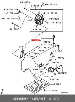 Genuine OE Gage Assembly Oil Level 1255A083 for Mitsubishi 1255-A083 | eBay
