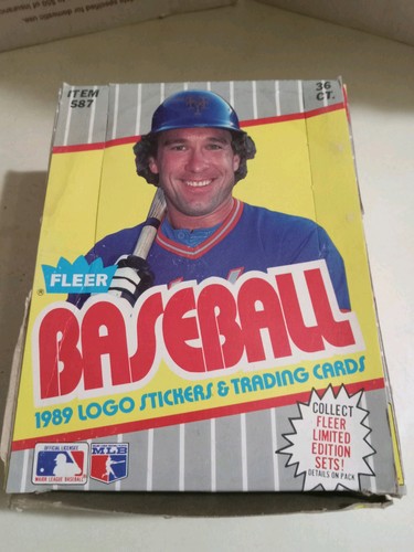 1989 Fleer MLB Baseball Wax Box 36 Unopened Sealed Packs Ripken Error ...