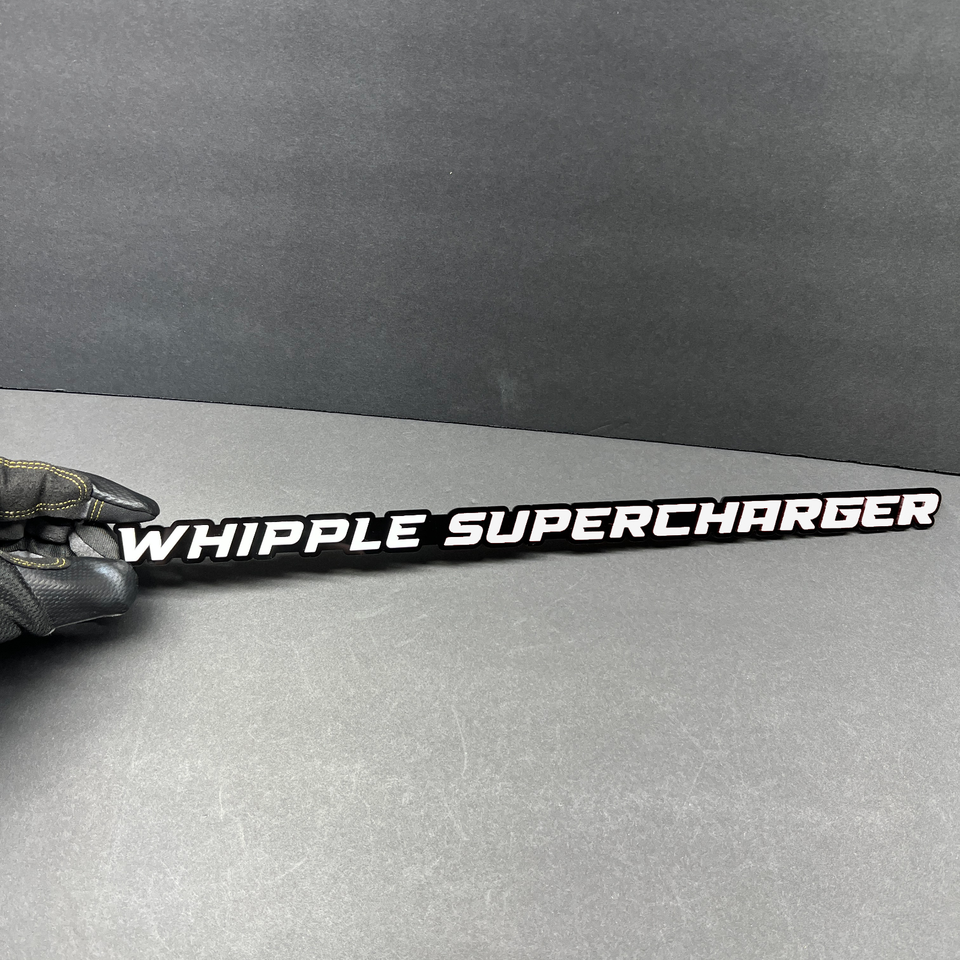 1PC WHIPPLE SUPERCHARGER Emblem – 3D Multicolor Acrylic Car Fender ...