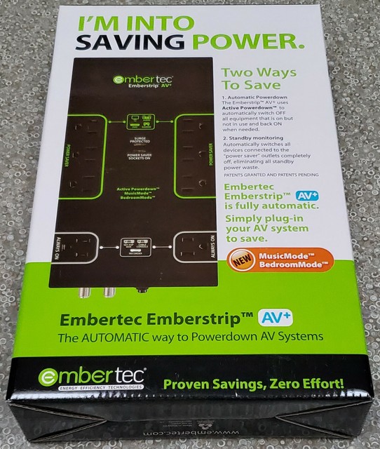 Embertec Emberstrip AV Ebusav-et-08 Sensor 8-outlet 2 APS Power Saving for sale online | eBay