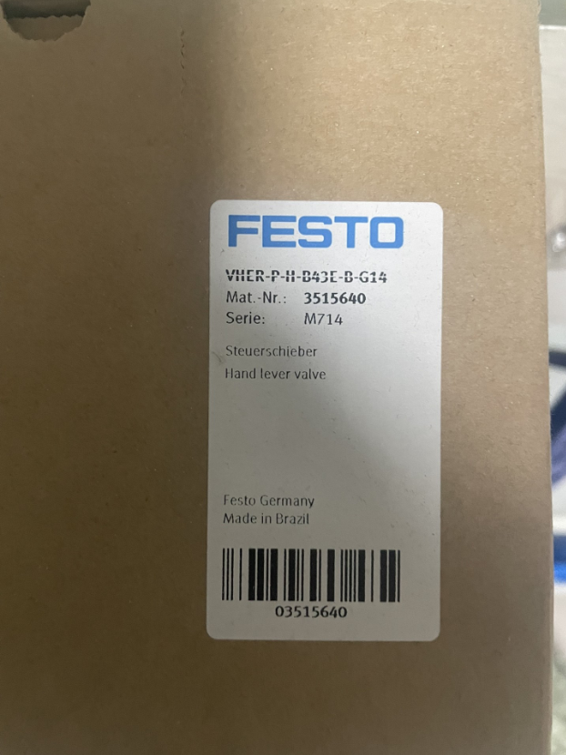 1PC New Festo VHER-P-H-B43E-B-G14 3515640 Hand Lever Valve Brand | eBay