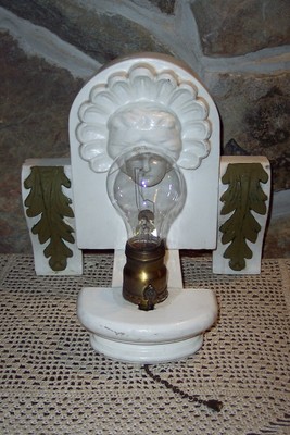 Lamps - Carved Wood Lamp