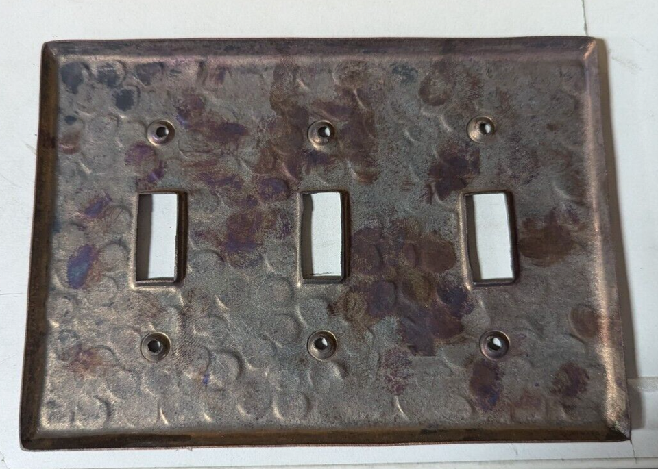 Copper Switchplate Triple Toggle Switch Cover | eBay