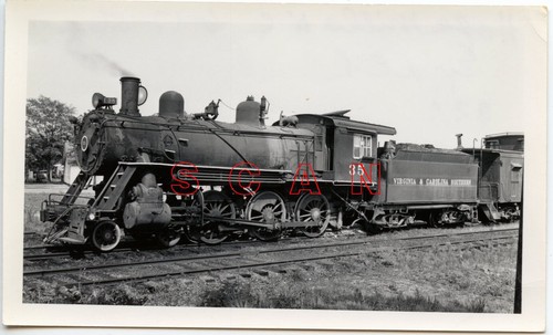 2G208 RP 1956 VIRGINIA & CAROLINA SOUTHERN RAILROAD 460 LOCO #35 HOPE ...