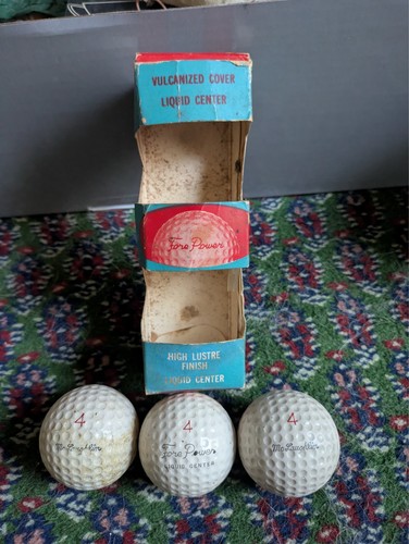 Vintage McLaughlin fore power liquid center golf balls | eBay