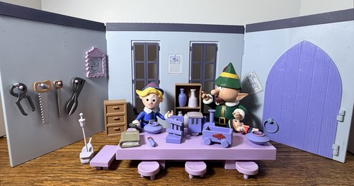Rudolph Memory Lane Elves’ Toy Shop Playset Hermey & Boss Elf Works ...