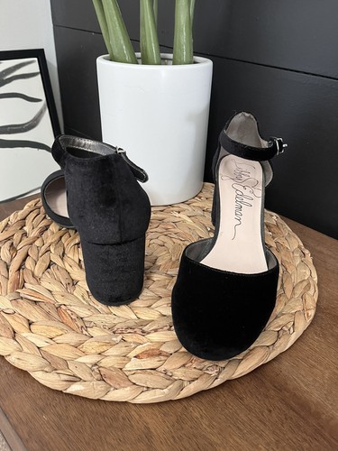 LIBBY EDELMAN Velvet Mary Jane’s Block Heal Strap Buckle Shoe Women’s ...