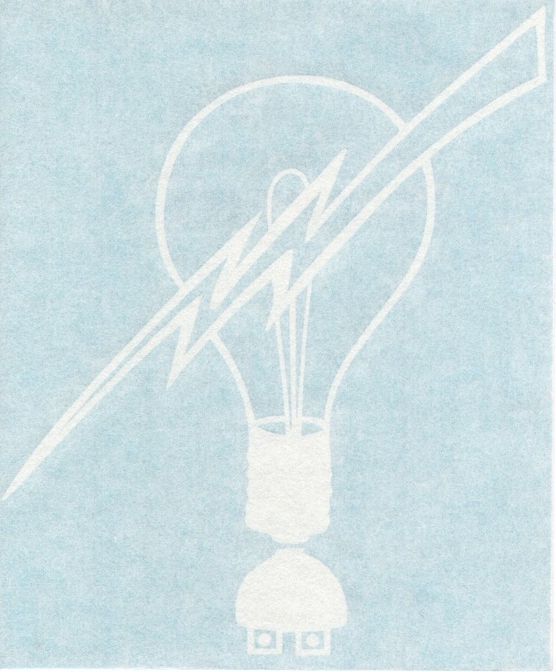 Light Bulb Lightning Bolt Electrician - Car Window Vinyl Decal Sticker ...