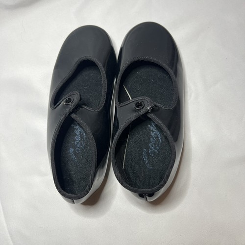 Capezio Girls Tap Shoes 625C Black Patent Learn Little Kids 12.5 Wide ...
