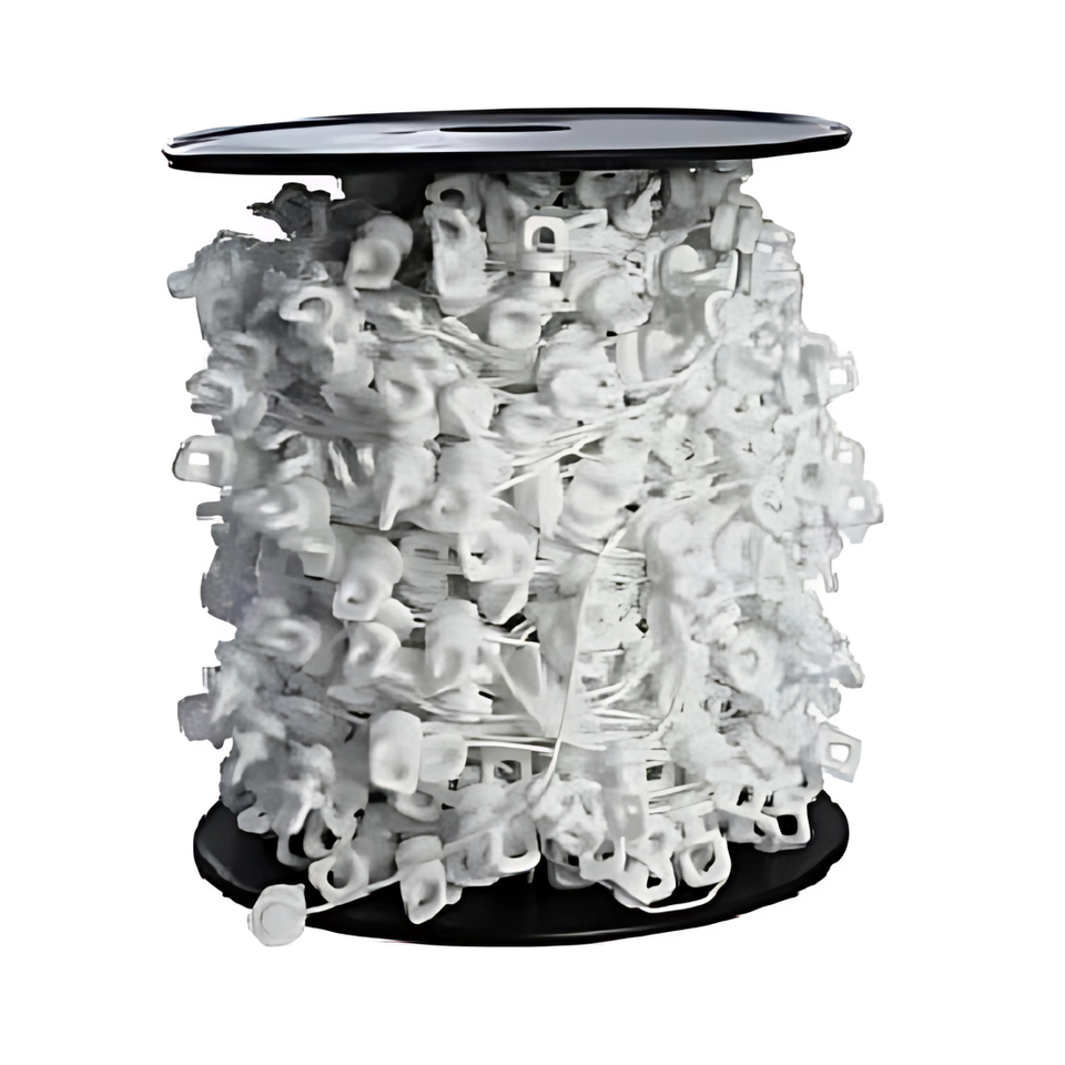 DISCRETE WHITE ALUMINIUM CURTAIN TRACK WITH 40mm FACE/ TOP FIX SUPPORT ...