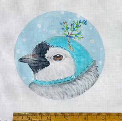 Hand painted HP Needlepoint Canvas Melissa Shirley Vicki Sawyer Penguin ...