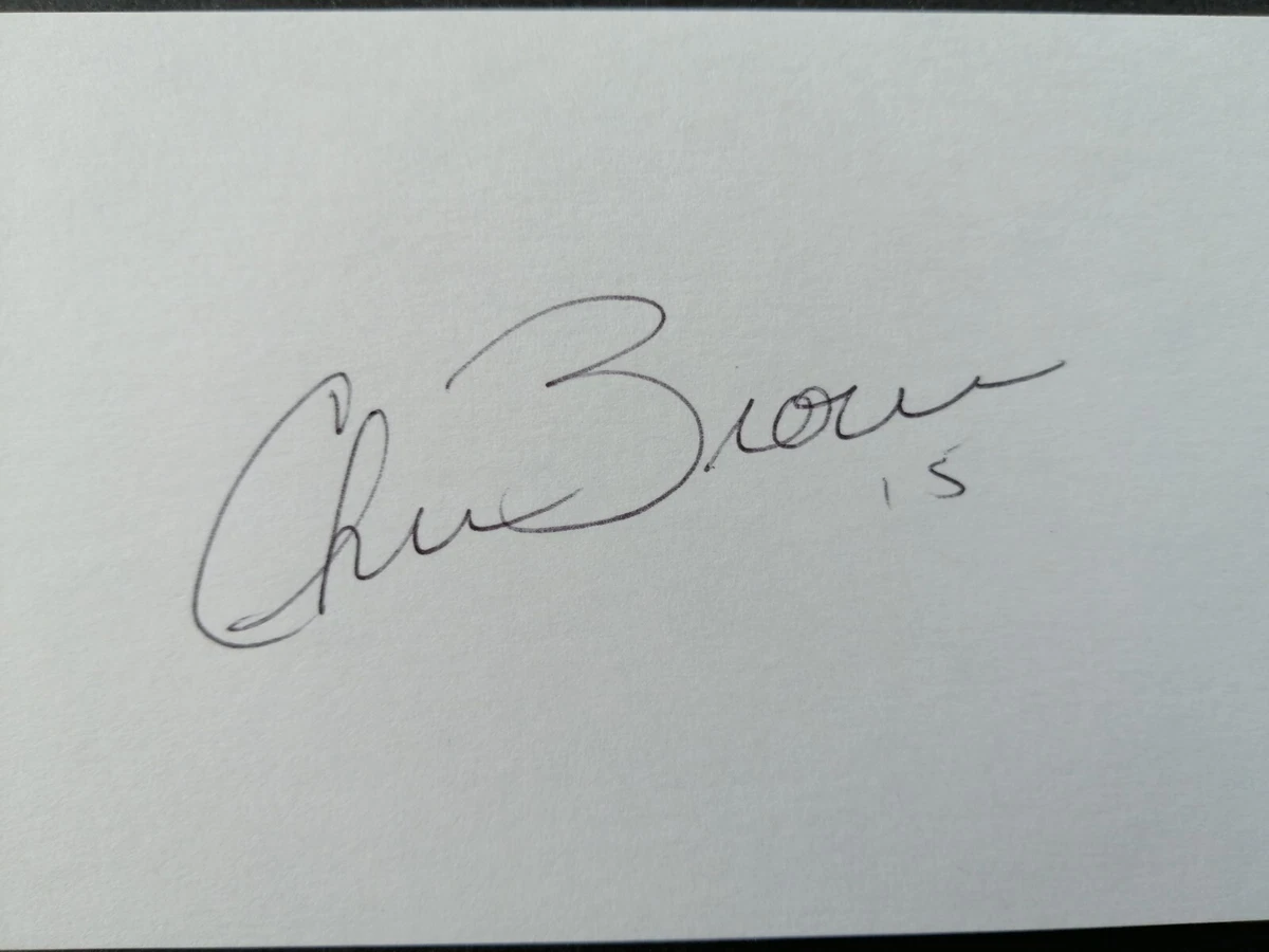 Chris Brown Autograph