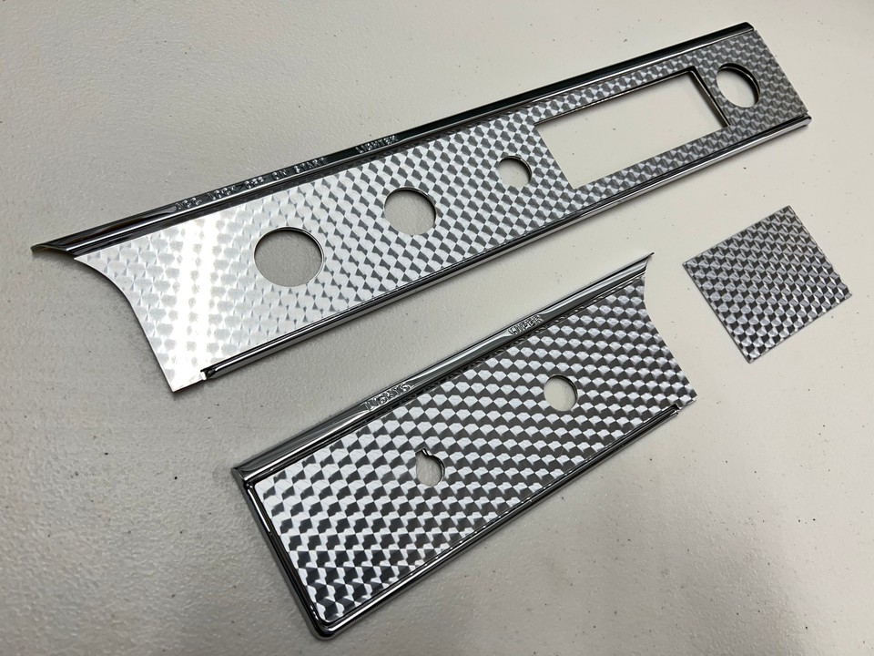 1964 Chevrolet Impala SS Dash Trim Molding Fascia Set w/ Engine Turned ...