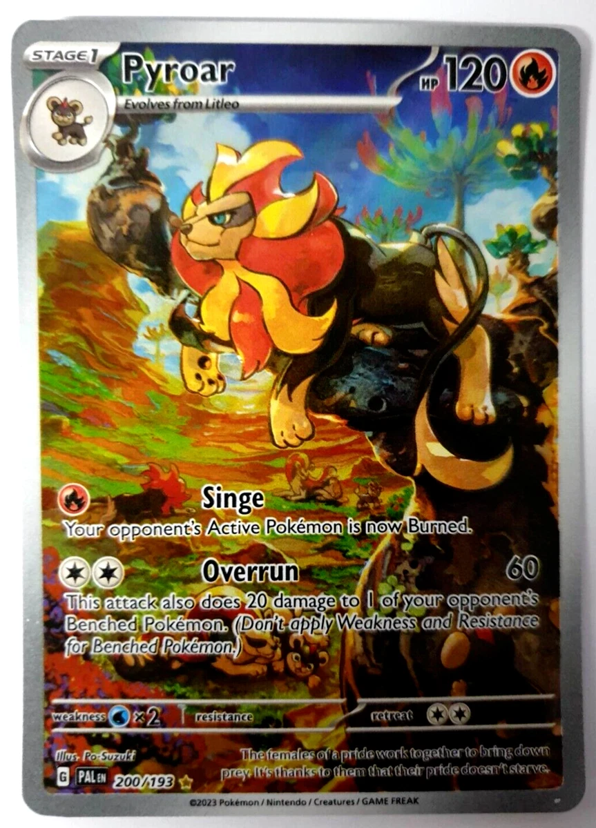 Pyroar Ex Card