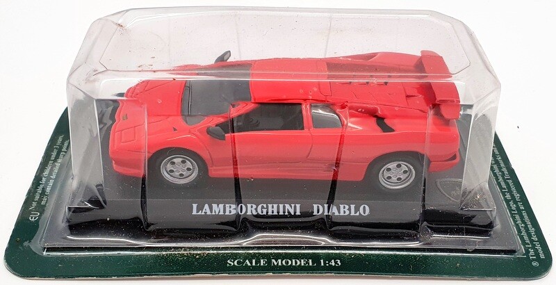 Altaya 1/43 Scale Model Car IR21 - Lamborghini Diablo - Red | eBay