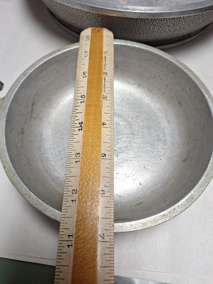 Set of 2 Vtg Guardian Cookware Cast Hammered Aluminum 12" & 7" Skillet ...