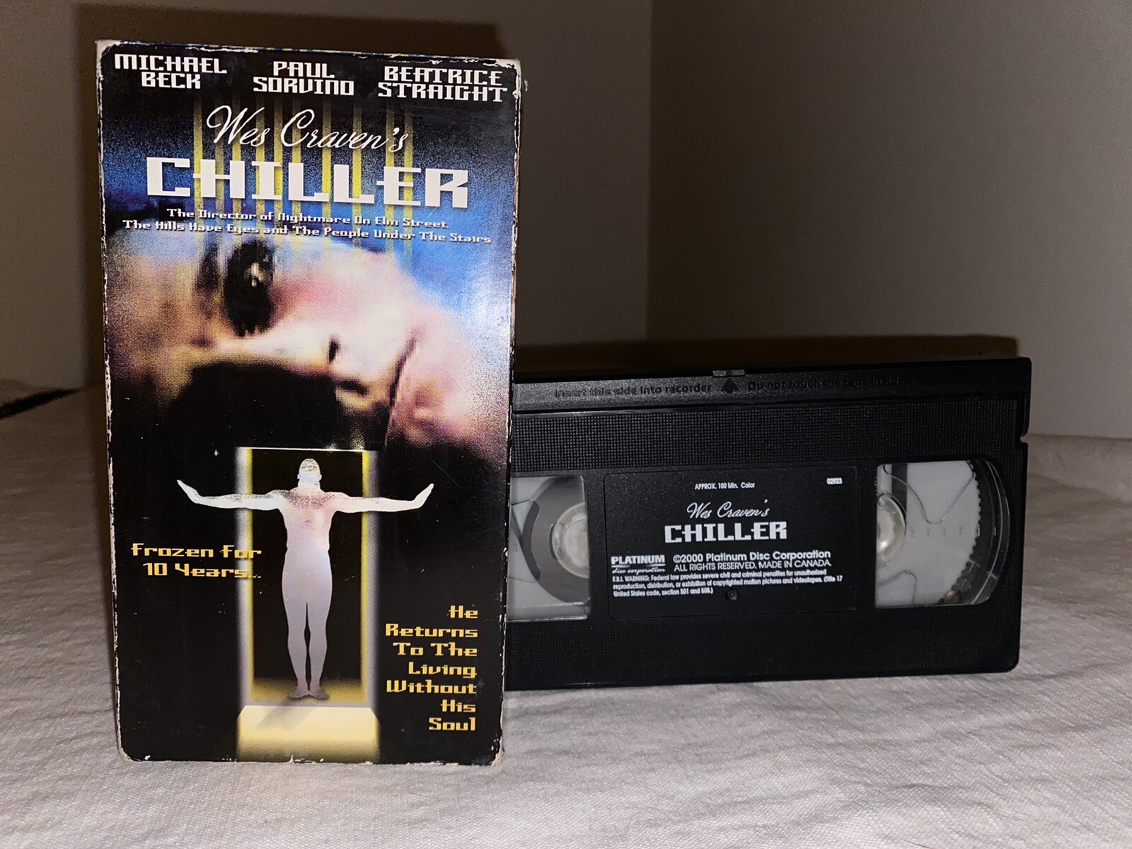 CHILLER VHS 1985 Director Of Nightmare On Elm Street + Swamp Thing Wes ...