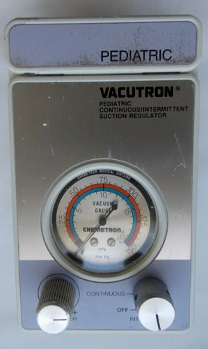 VACUTRON PEDIATRIC CONTINUOUS INTERMITTENT SUCTION REGULATOR 22070536/ ...