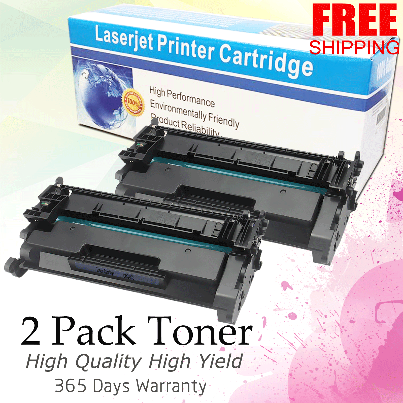 2 Pack Toner Cartridge Fit Canon 052 imageCLASS MF426dw MF424dw MF429dw ...