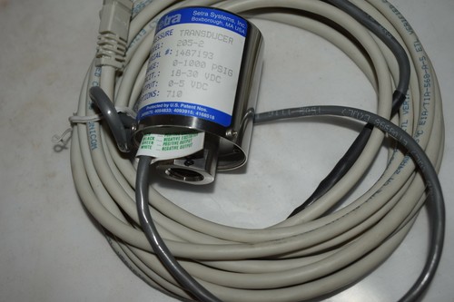 ^^ SETRA MODEL 205-2 0-1000 PSIG PRESSURE TRANSDUCER (IQ35) | eBay