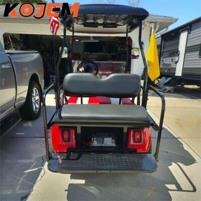 Rear Flip Seat W/ Roof Support Fold Down Pad For Club Car Golf Cart DS ...