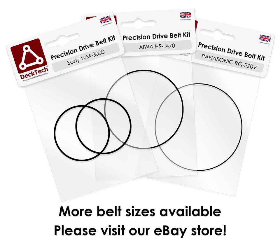 DeckTech™ Replacement Belts for Sanyo M 1119 M1119 M-1119 Drive Belt ...