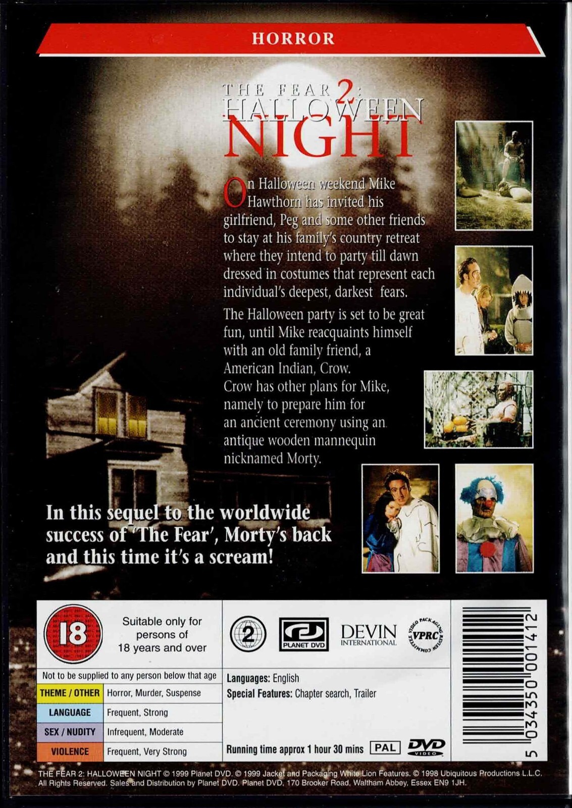 The Fear 2 Halloween Night (DVD, 2000) for sale online | eBay