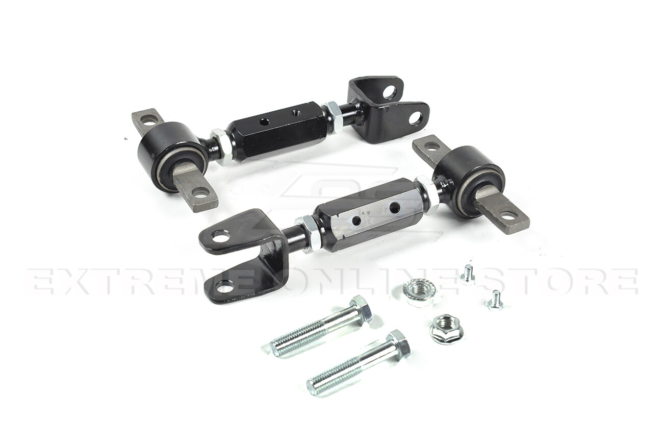 For 01-05 Honda Civic 02-06 Acura RSX | Black Rear Adjustable Camber ...