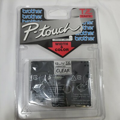 TZe Tze131 Black on Clear Laminated Label Tape for Brother P-touch ...