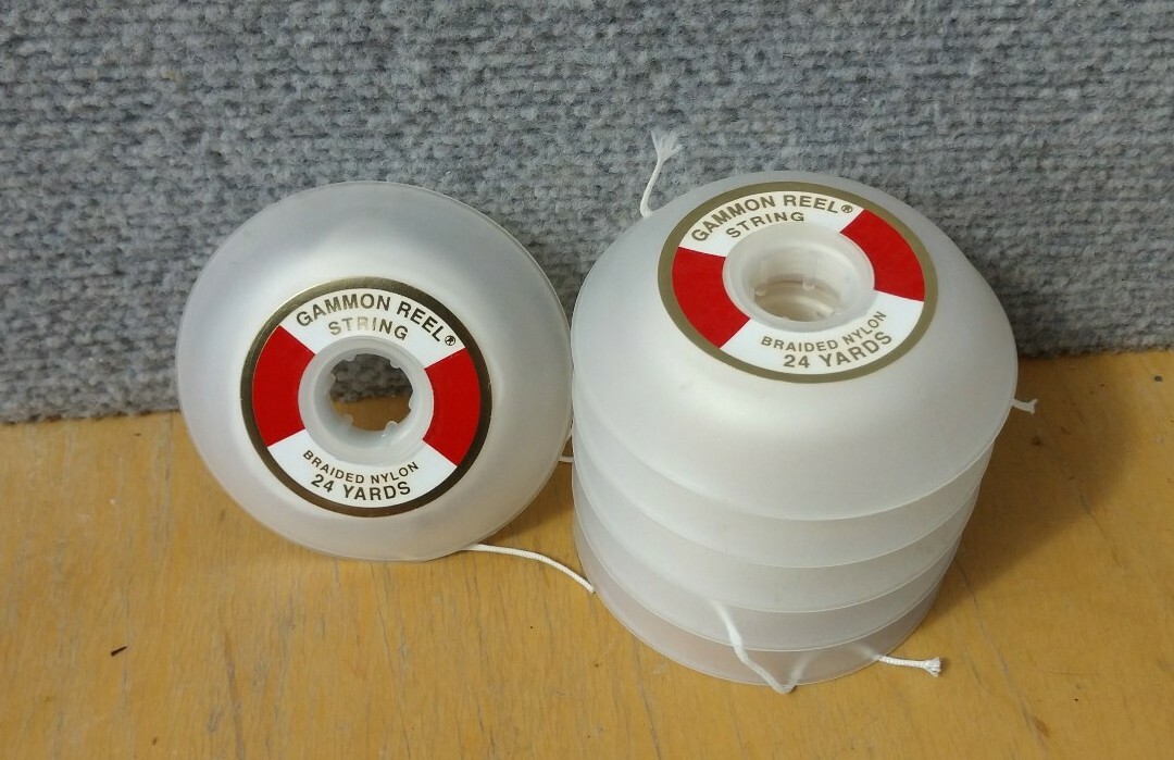 (6) Spools of 24 Yard White Gammon Reel String | eBay